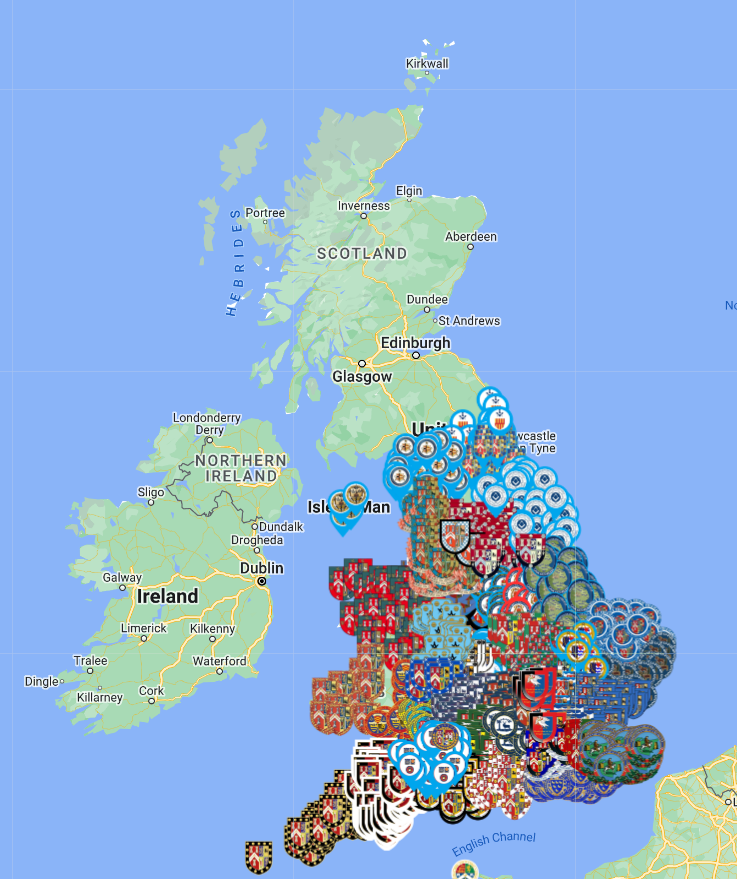 The Masonic Map – A worldwide map showing every masonic meeting place ...