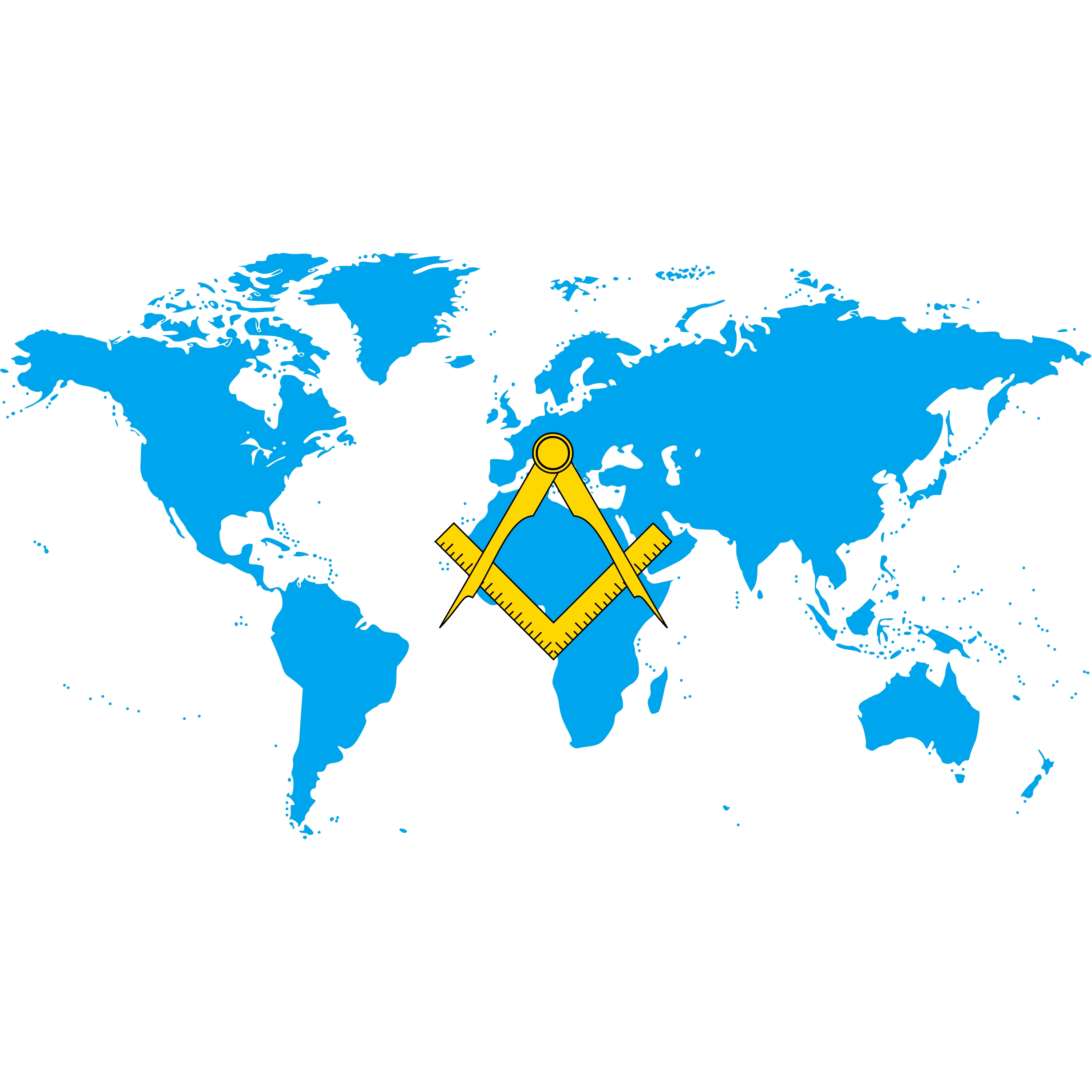 The Masonic Map – A worldwide map showing every masonic meeting place ...
